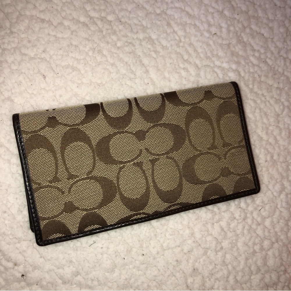 Coach Signature Wallet & Checkbook Cover - Gem